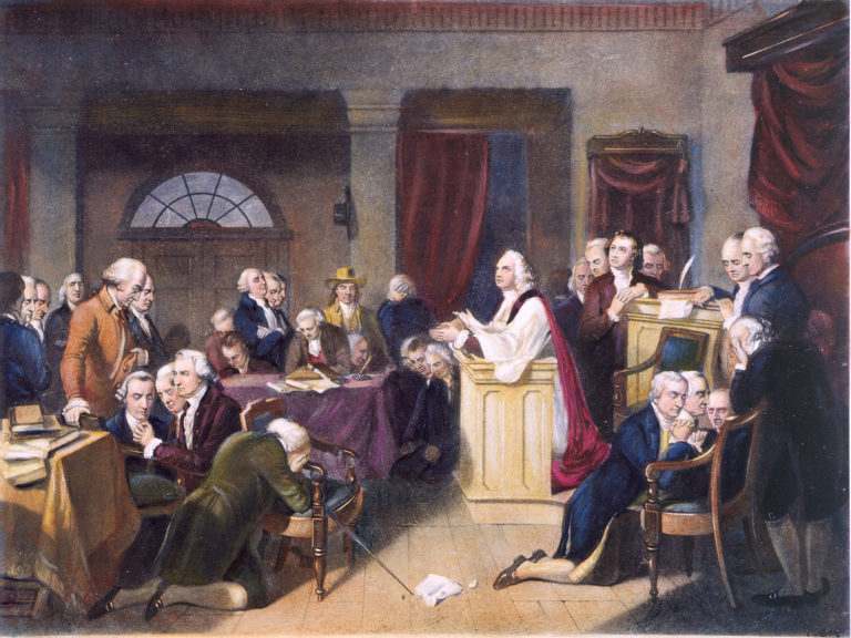First Prayer of the Continental Congress, 1774 – Plymouth Rock Foundation First Prayer of the Continental Congress, 1774 – Plymouth Rock Foundation
